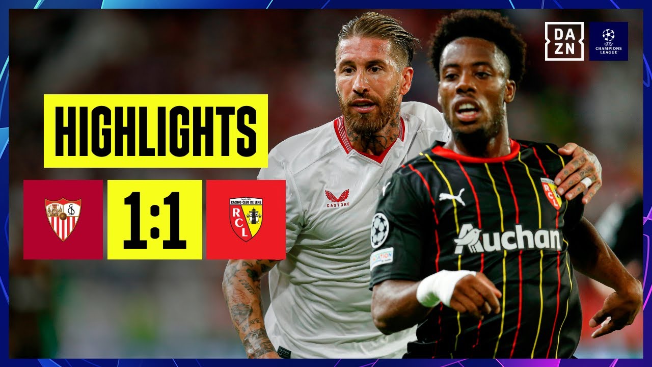 FC Sevilla - Lens | UEFA Champions League | DAZN Highlights - YouTube