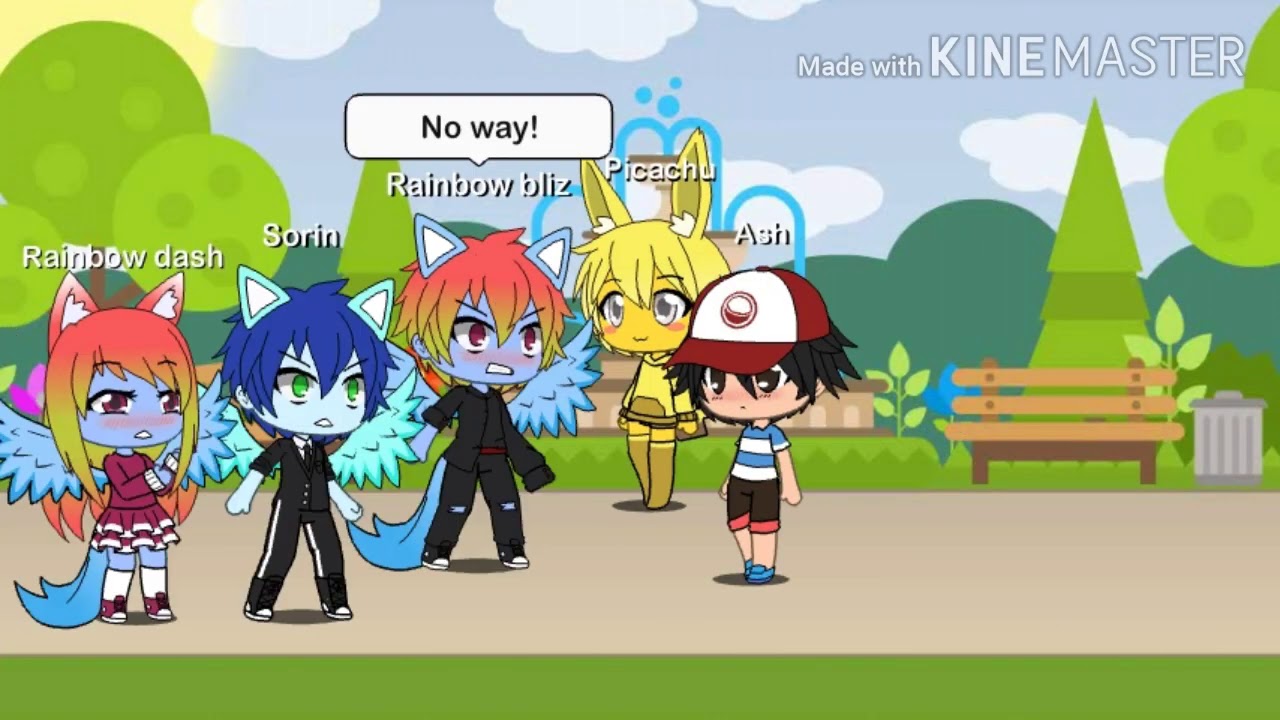 Ash x Rainbow dash pt1 GLMV mini movie - YouTube