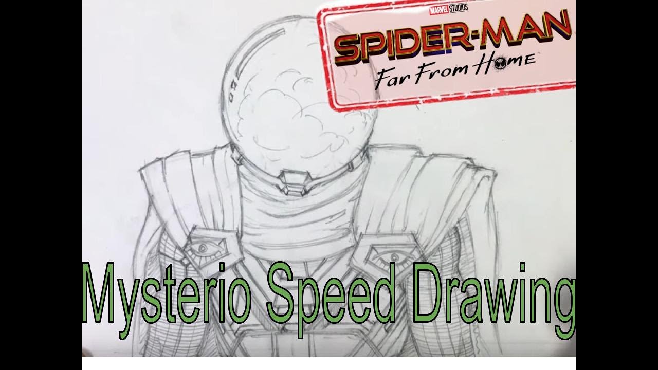 Mysterio Speed Drawing, Far From Home. - YouTube