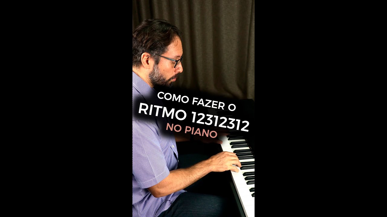 Como fazer o ritmo 12312312 no piano #piano #pianista # ...