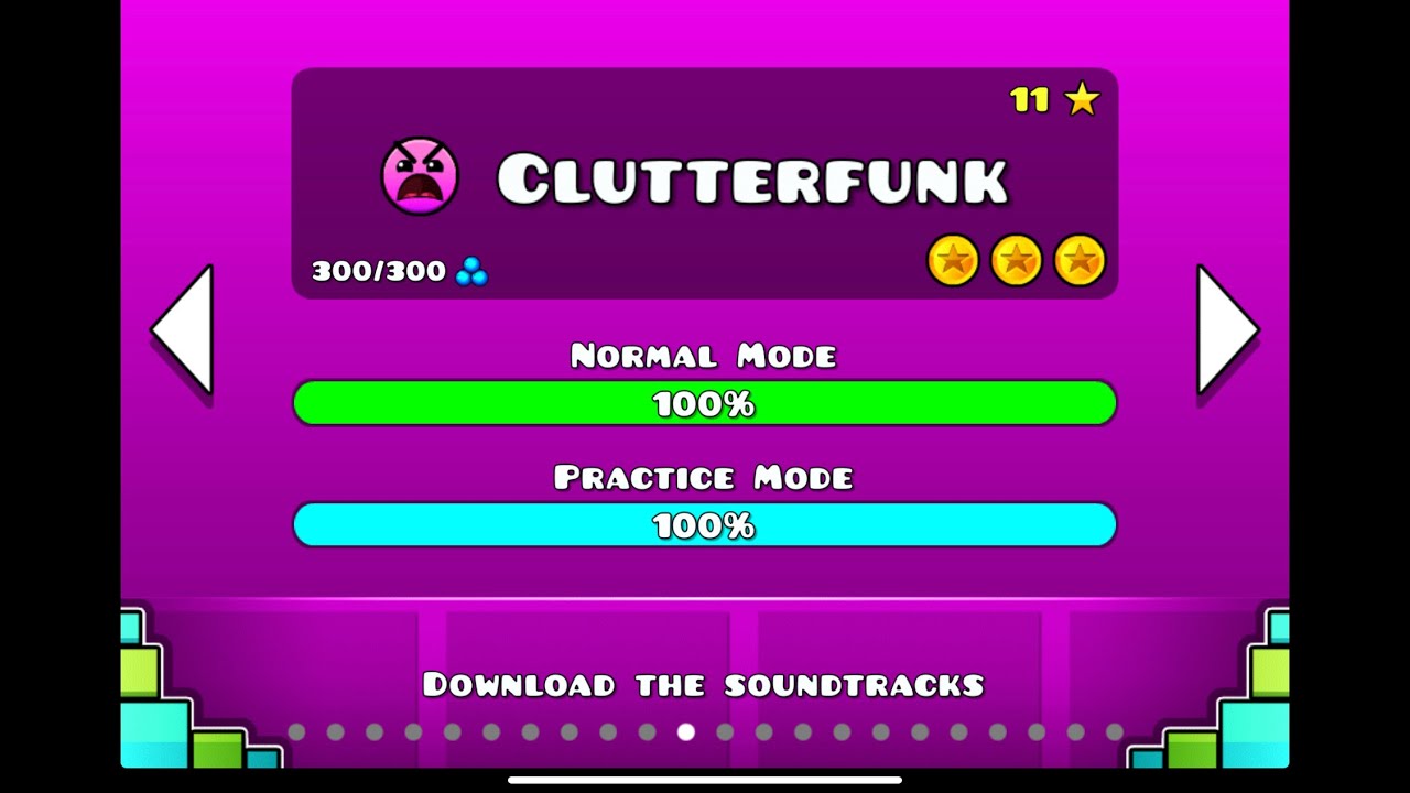 GD levels pt 11 clutterfunk. Song credits to:WaterFlame - YouTube