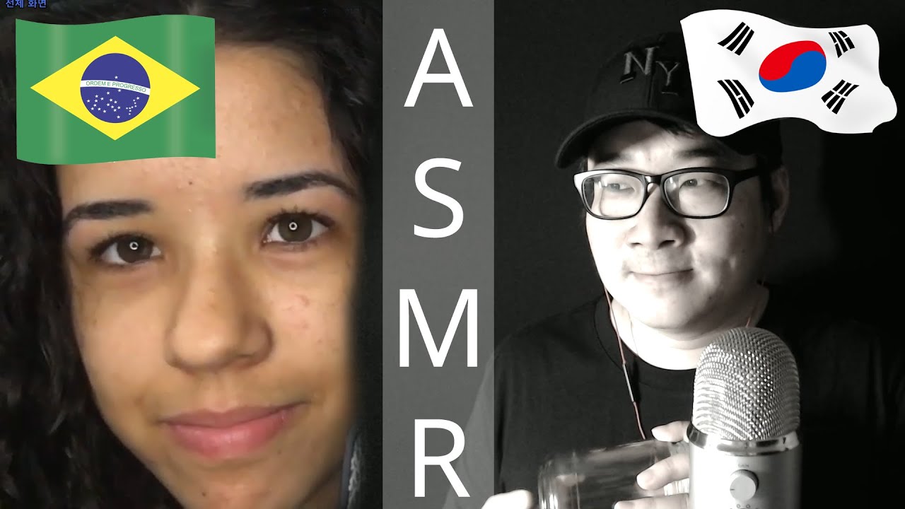 ASMR Brazil X ASMR Korea (Feat Júlia ASMR) - Tappings and whispering ...