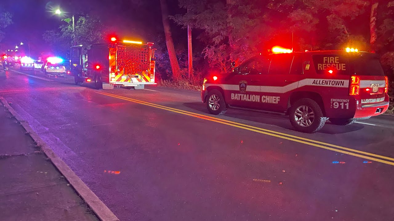 Allentown fire apparatus respond to an accident with rescue on South ...