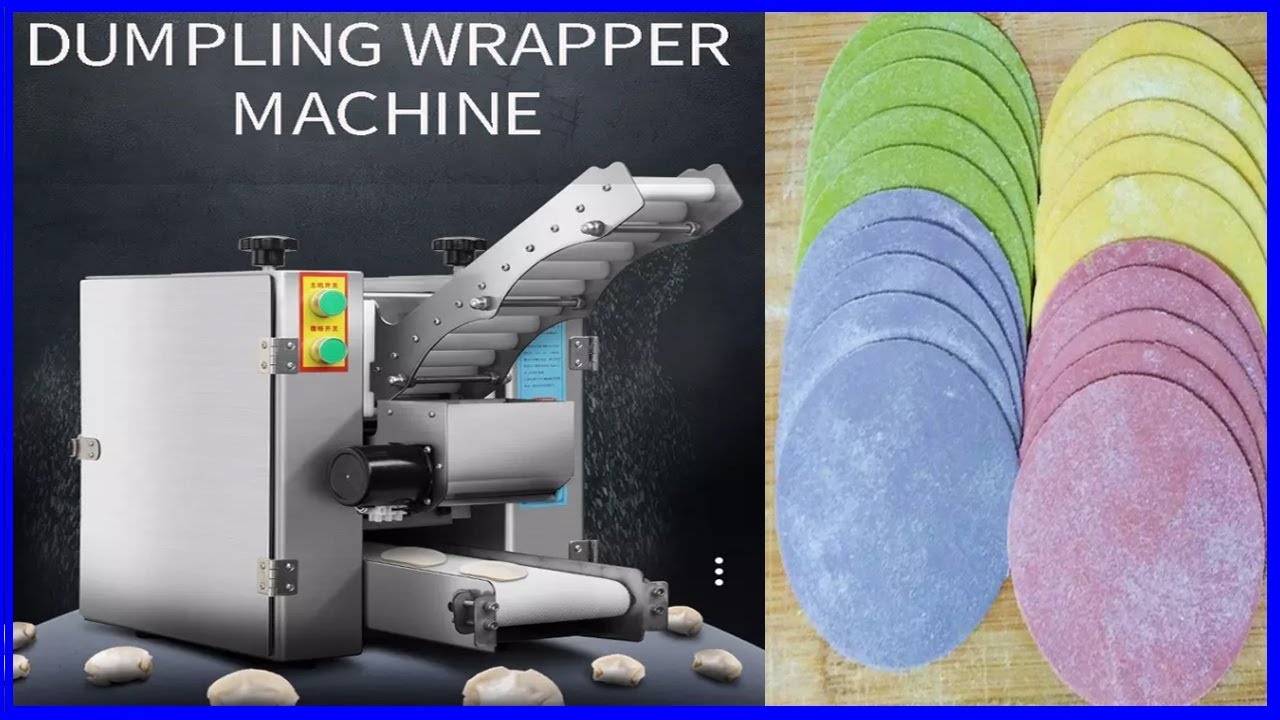 Automatic Dumpling Momo Skin Wrapper Machine(2022) - YouTube