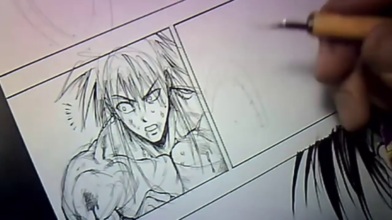 Yusuke Murata drawing One punch man manga live drawing - YouTube