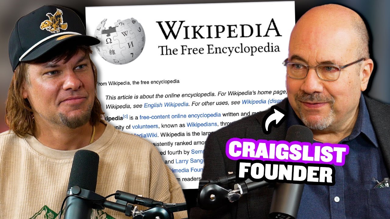 Craigslist Founder Says Wikipedia is the Most Important Website - YouTube