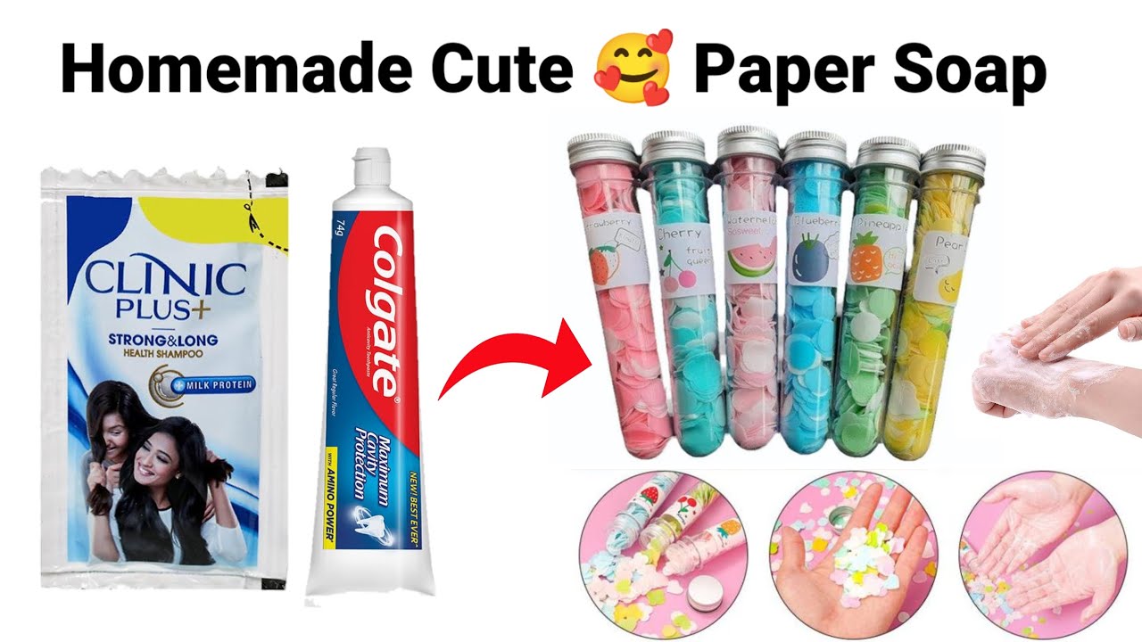 Homemade paper soap making kit/homemade paper soap/How to make paper ...