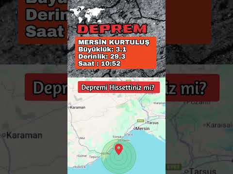 Son Dakika Deprem: MERSİN KURTULUŞ  Merkezli Deprem! #deprem  #shorts #youtubeshorts #shortvideo