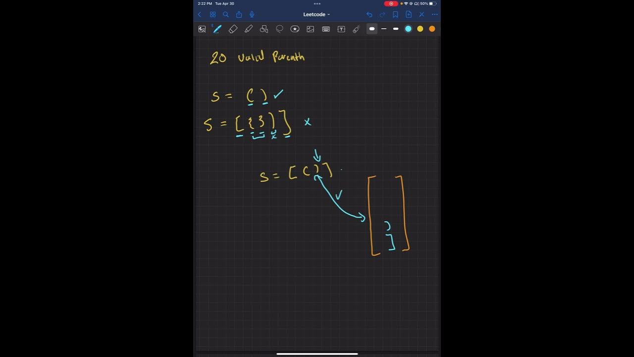 Leet Code 20: Valid Parentheses - YouTube
