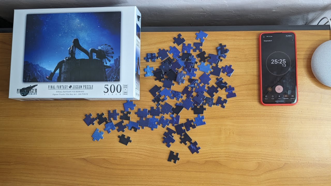 Tifa Key Art Jigsaw Puzzle Unboxing and Assembly | Final Fantasy VII ...