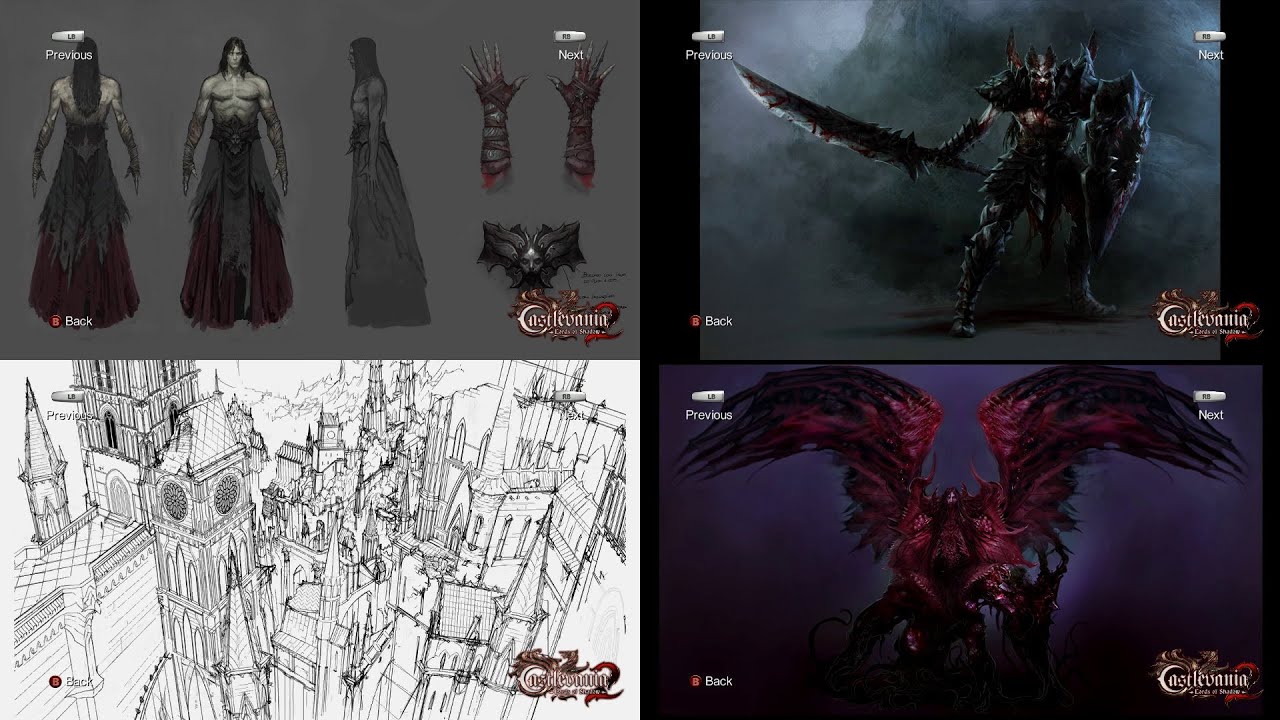 Castlevania Lords of Shadow 2 All Artwork Showcase - YouTube