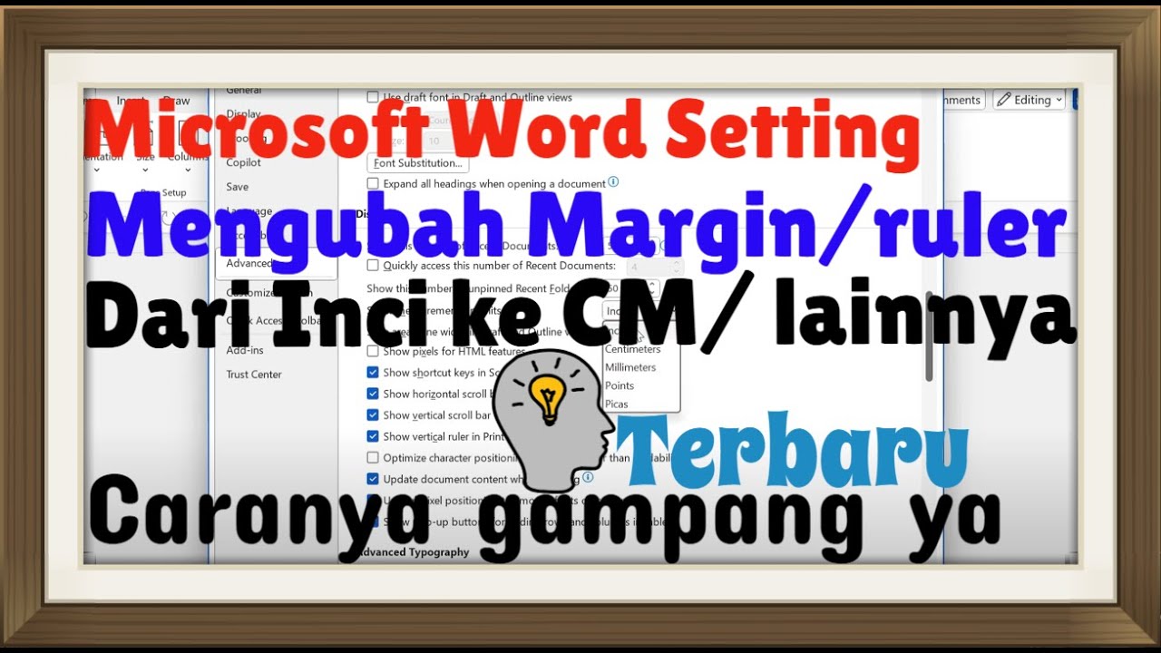 Cara mudah mengubah inci menjadi cm di microsoft word terbaru - YouTube