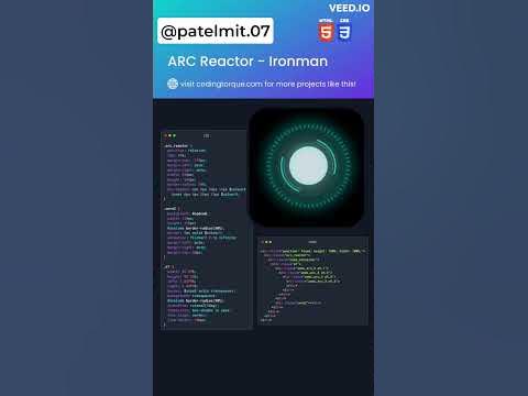 Arc Reactor Ironman | HTML | CSS | Frontend Development - YouTube