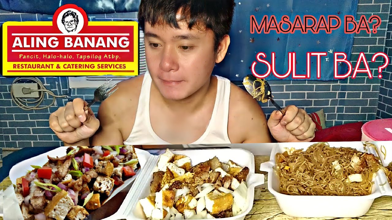 Aling Banang REVIEW | Mukbang pansit and tokwat baboy - YouTube