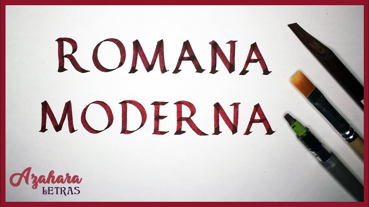 Curso de #Caligrafía - Lección 4: Caligrafía Romana Moderna Mayúscula ...