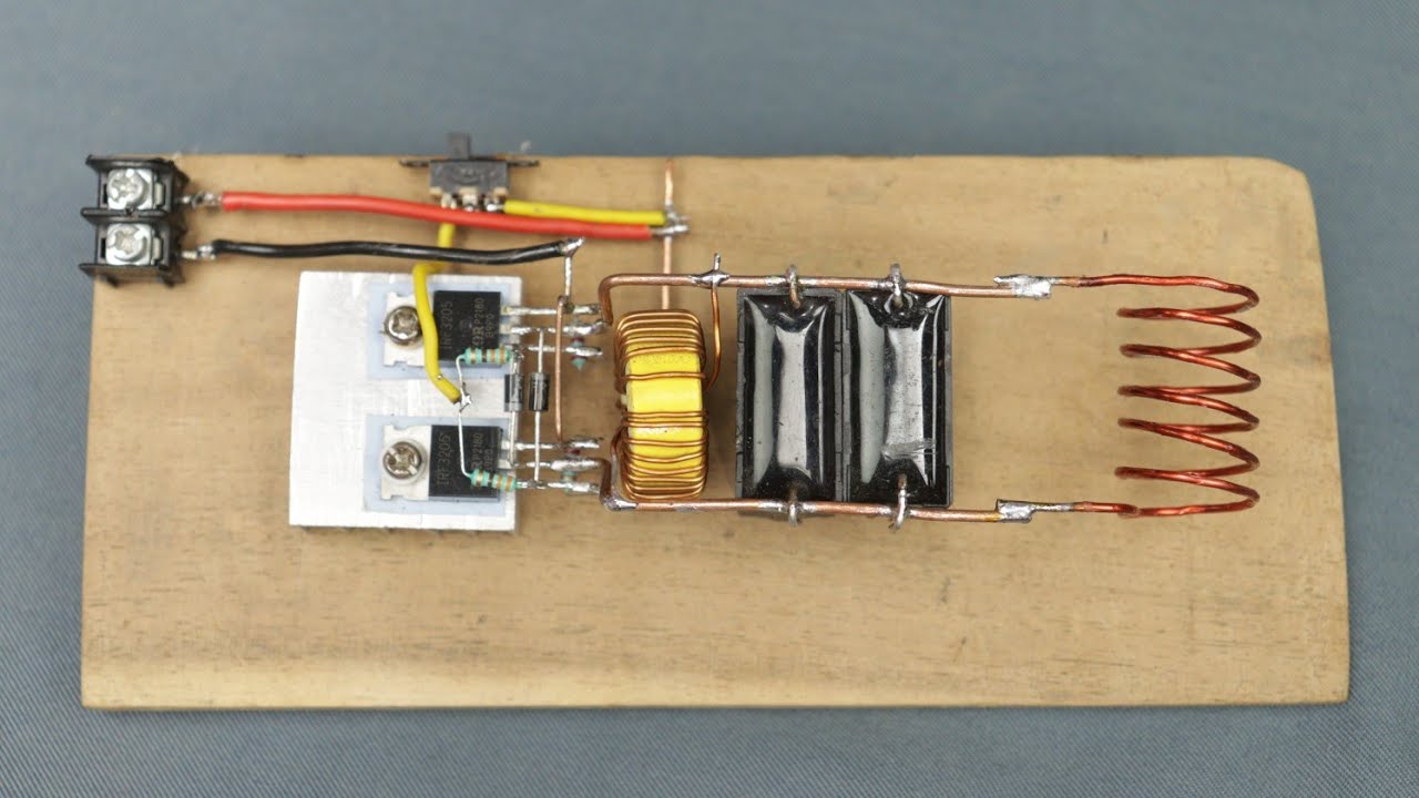 Powerful Induction Heater circuit - YouTube