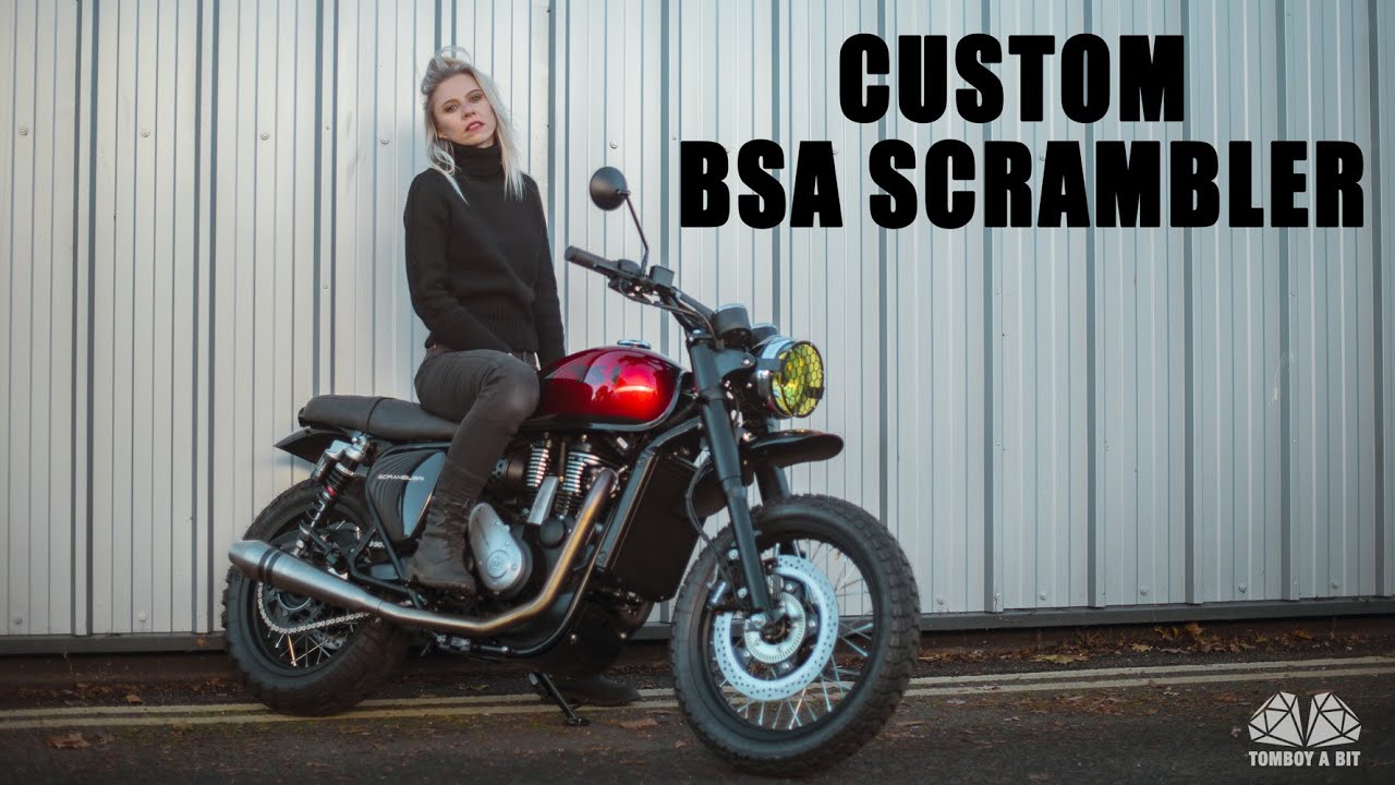 Custom BSA Gold Star Scrambler - YouTube
