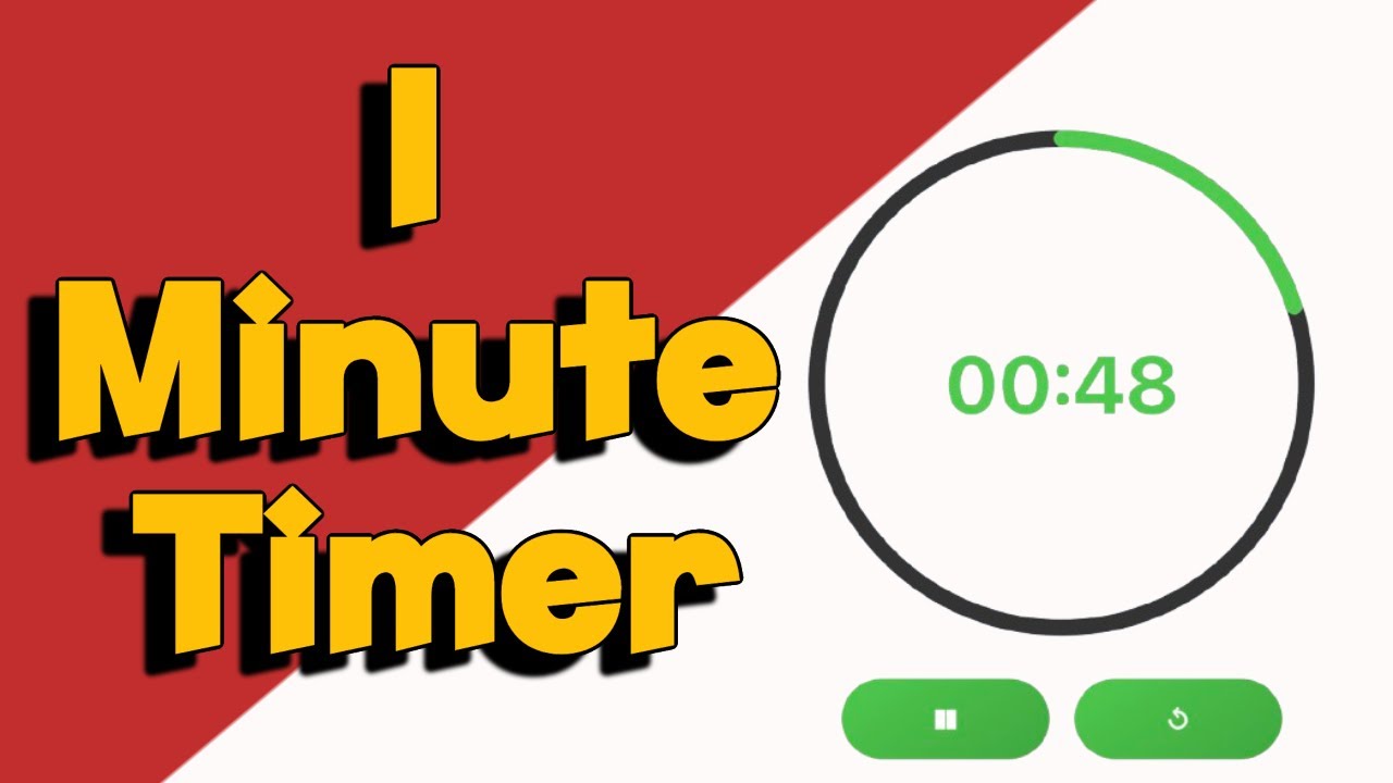 1 Minute Timer (Countdown) - YouTube