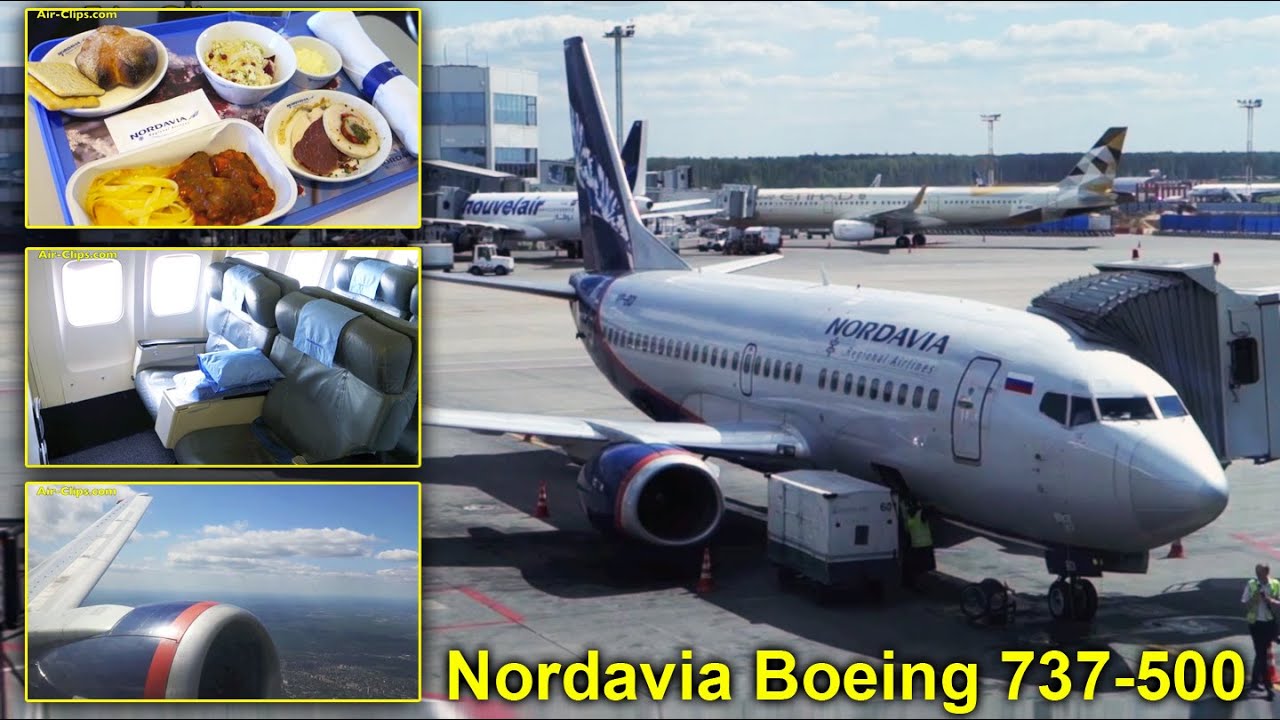 Nordavia Boeing 737-500 (Aeroflot Nord) Business Class DME-Archangelsk ...