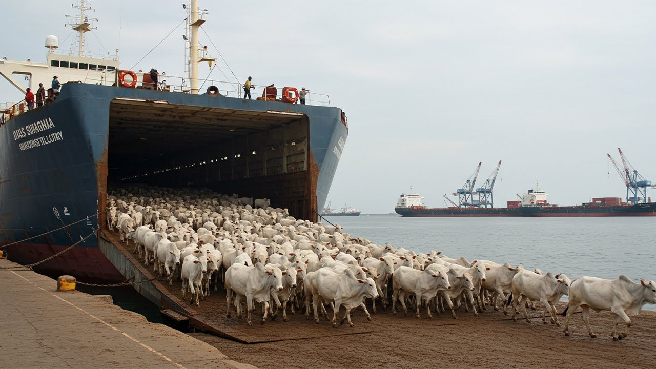THE LARGEST CATTLE TRANSPORTATION IN HISTORY! - Huge Ships! - YouTube