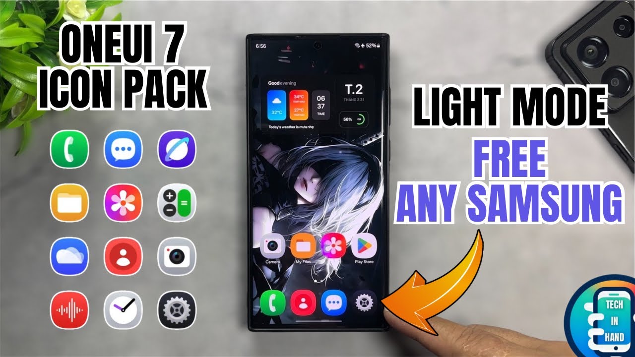 Install OneUI 7 iCon Pack Free On Any Samsung Galaxy | Tech in Hand ...