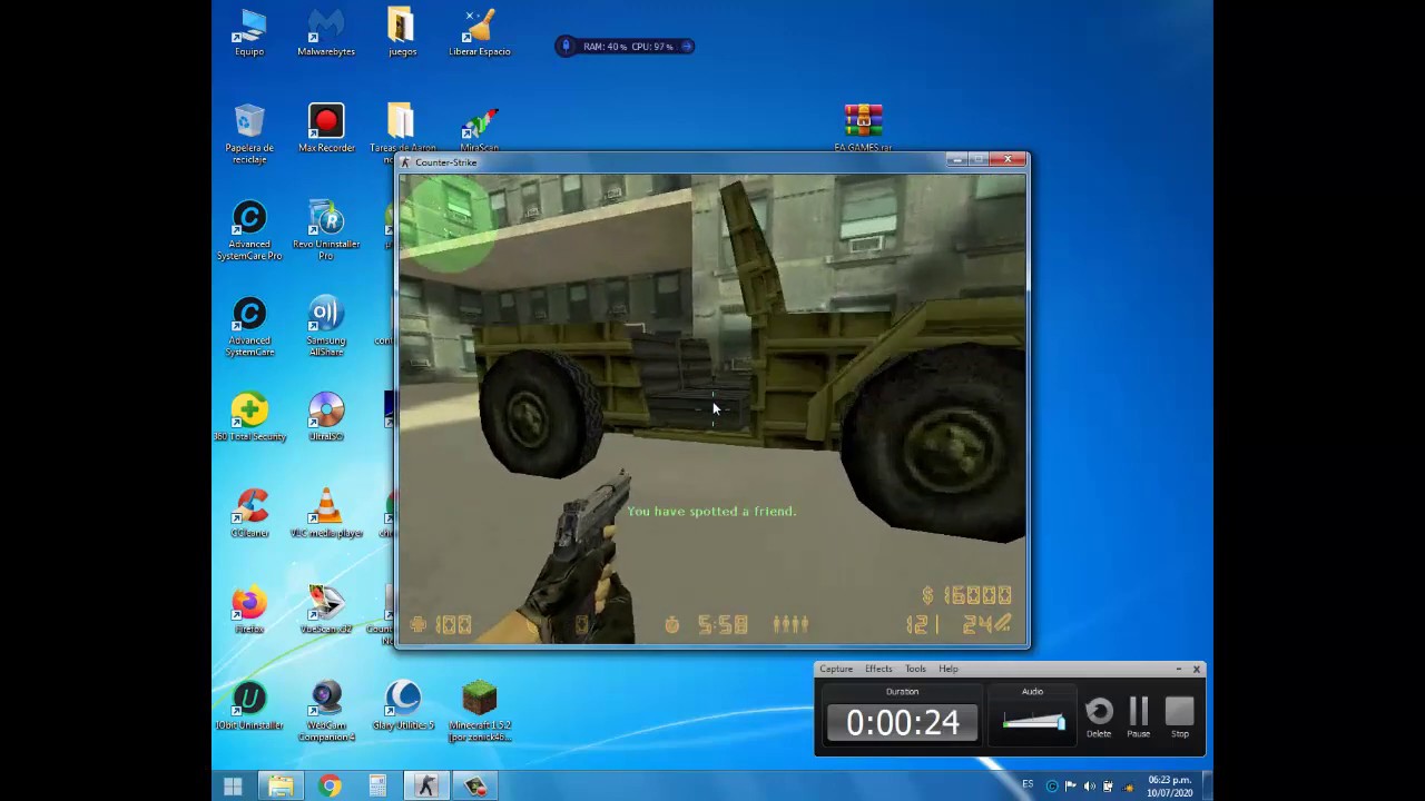 1 Parte de la partida de Counter Strike 1 6 No Steam - YouTube