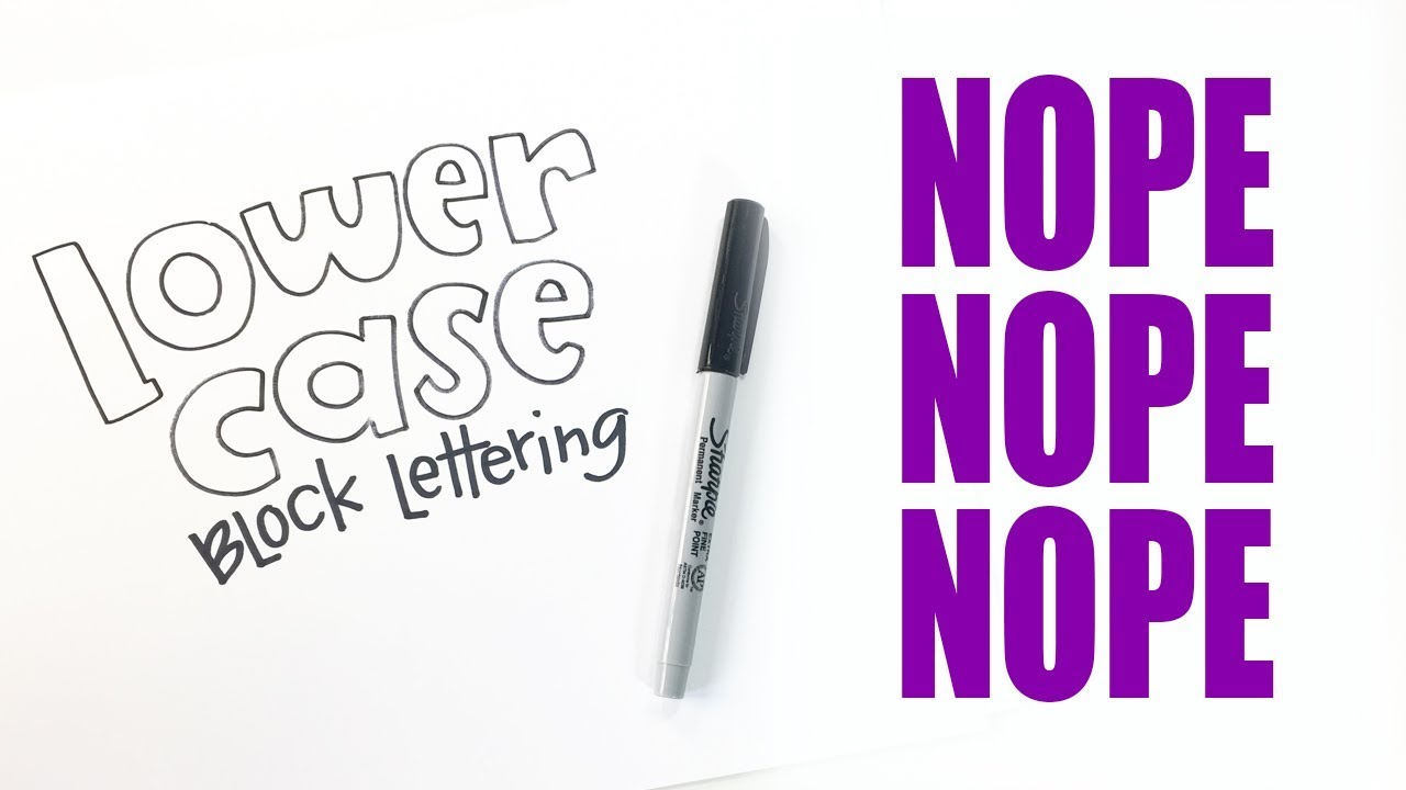Hand Lettering Tutorial | Block Letters | Llamas Love Lettering 2.8 ...