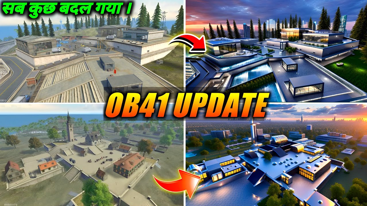 New Changes OB41 UPDATE 😲 Free Fire New Map Ob41 - YouTube
