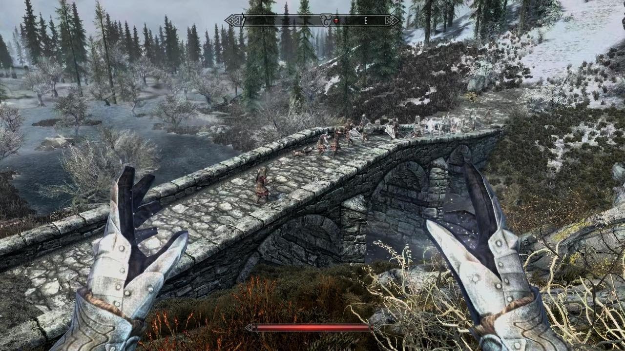 Skyrim Civil war battle - YouTube