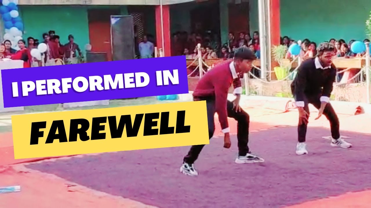 I PERFORMED IN FAREWELL | DAV rajrappa project | Farewell | session ...