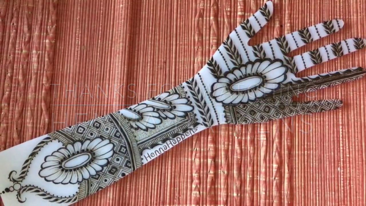 Freestyle Henna Hand Practice 2 - YouTube