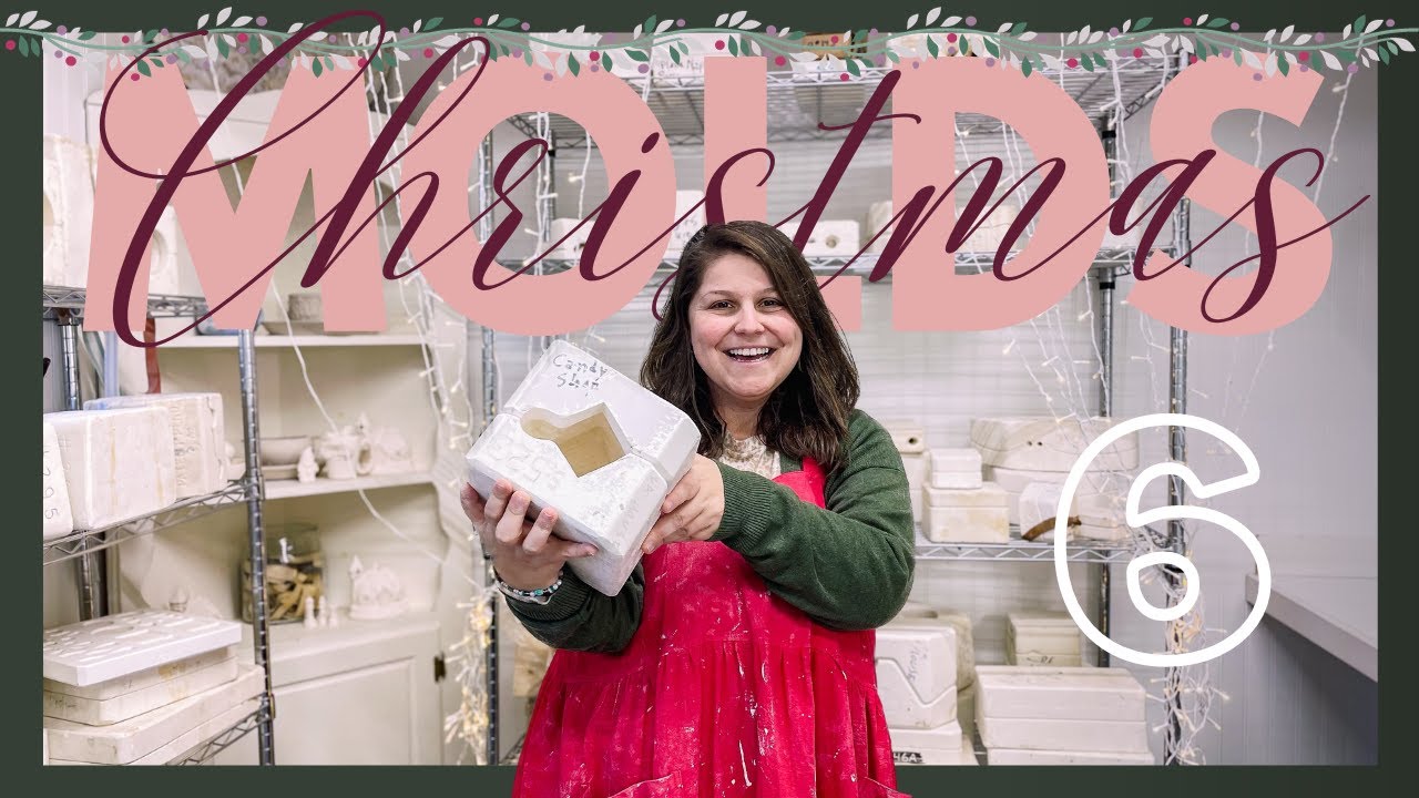 I Added Stained Glass to my Pottery | Vintage Christmas Slip Cast Mold ...