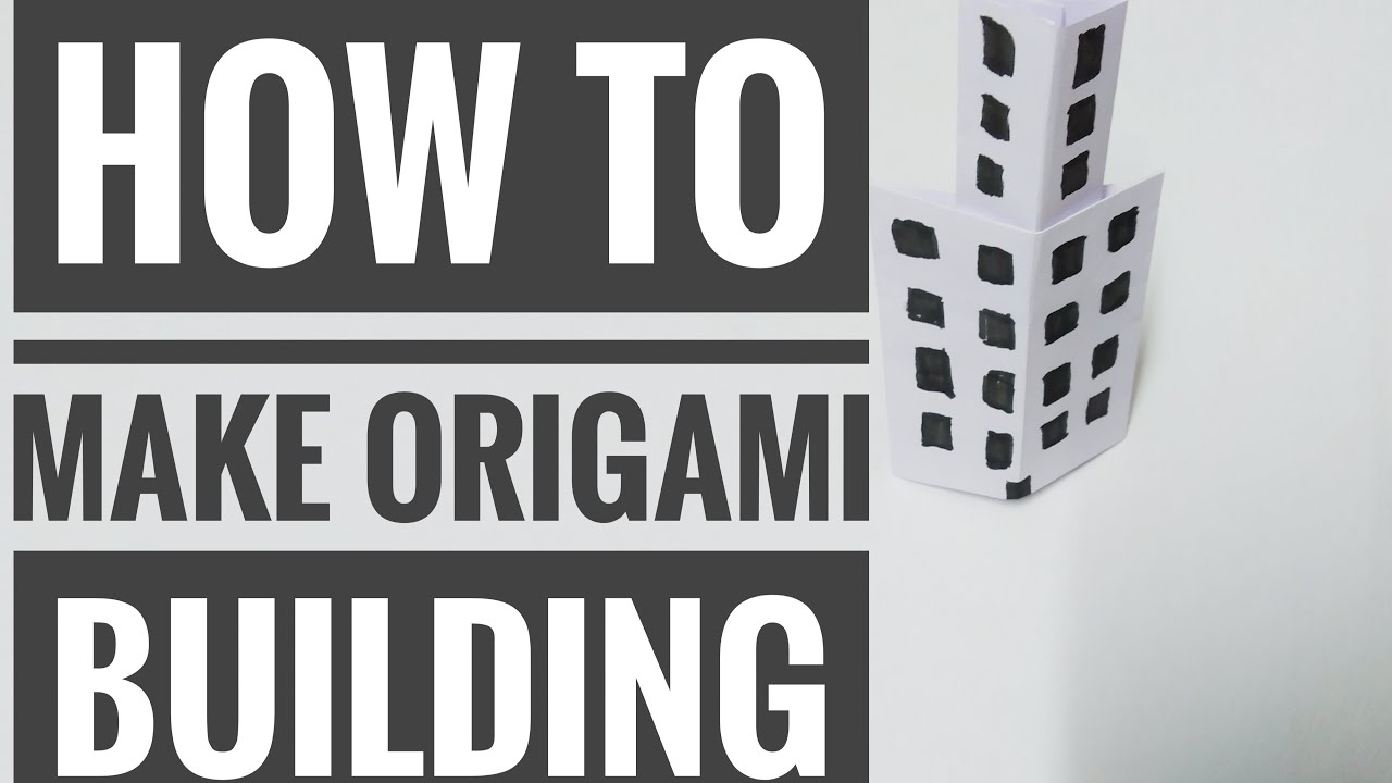 How to make origami building - YouTube