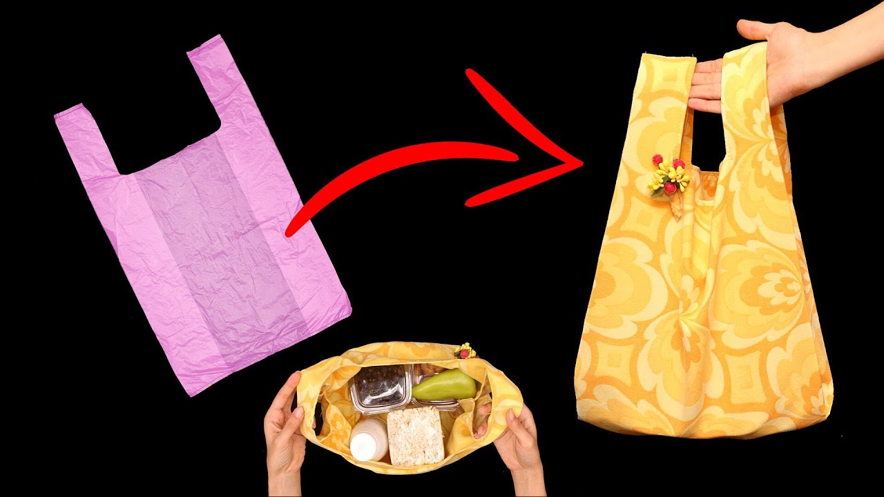 Sew a reusable shopping bag - a detailed tutorial! - YouTube