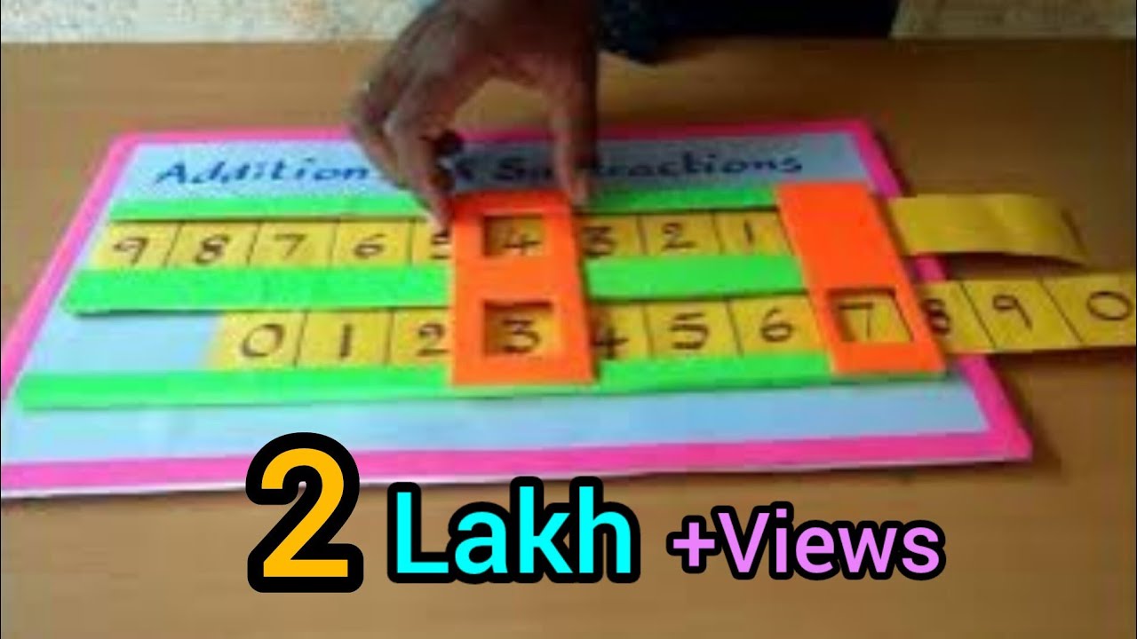 Additions and Subtractions in one TLM #mathstlm #tlm for primary school ...