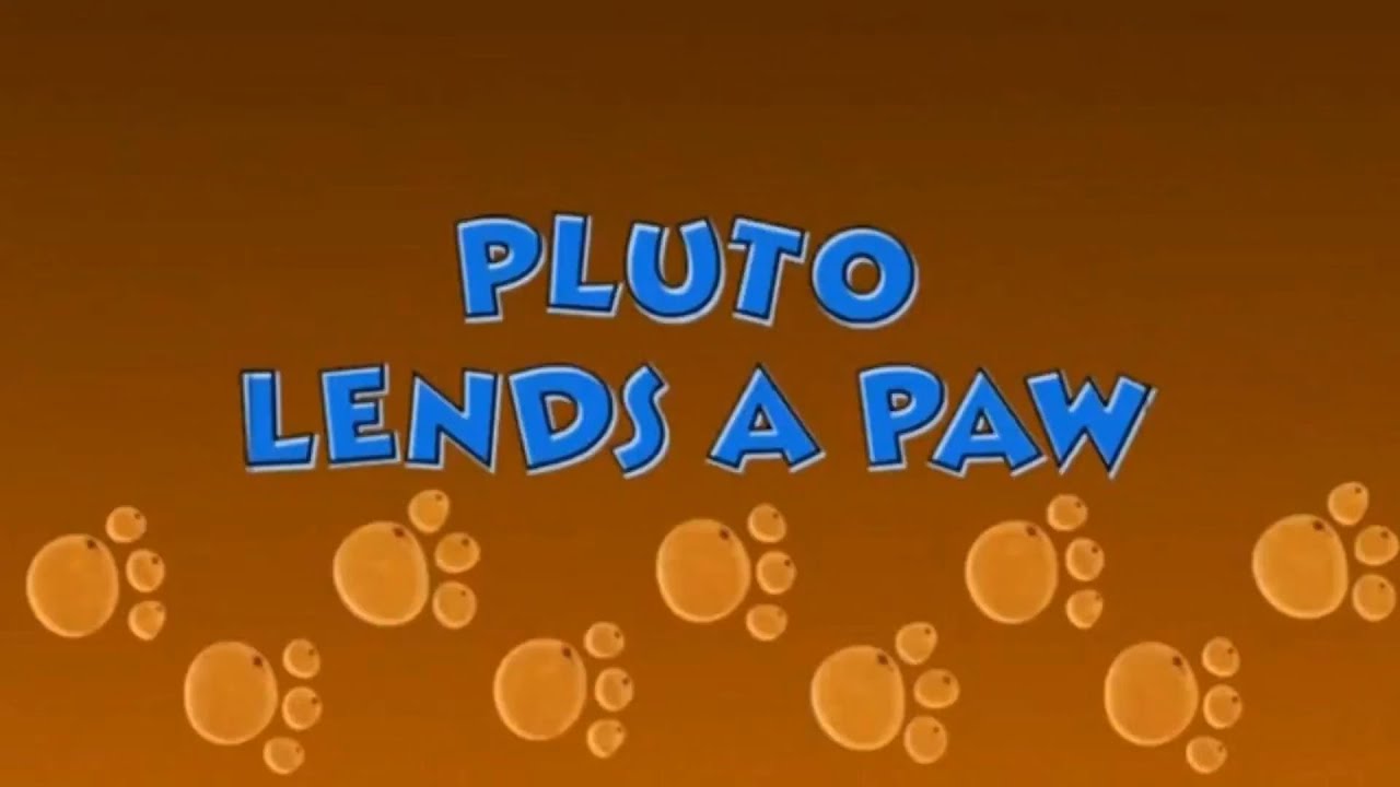 Pluto Lends a Paw Oh Toodles & Mystery Mouseketool (In Inverted Colors ...