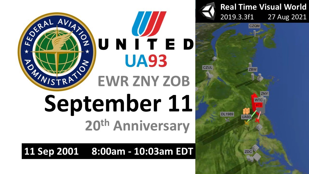 Real Time: September 11 2001 | ATC: UA93 to EWR, ZNY & ZOB (8:00am - 10 ...
