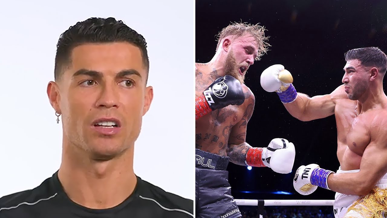 Cristiano Ronaldo REACTS to Jake Paul vs Tommy Fury's Boxing Match ...