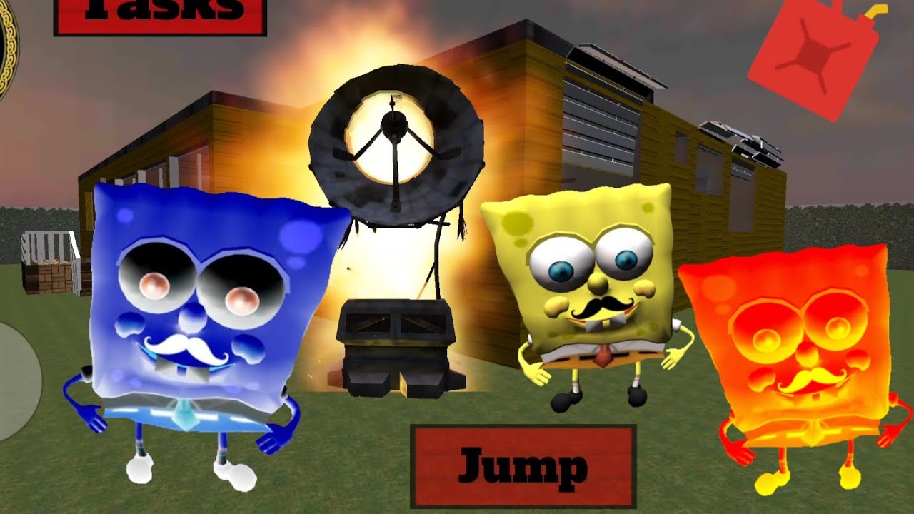 Hello Sponge Neighbor Bob Adventures 3D - Level 9 - Gameplay - YouTube