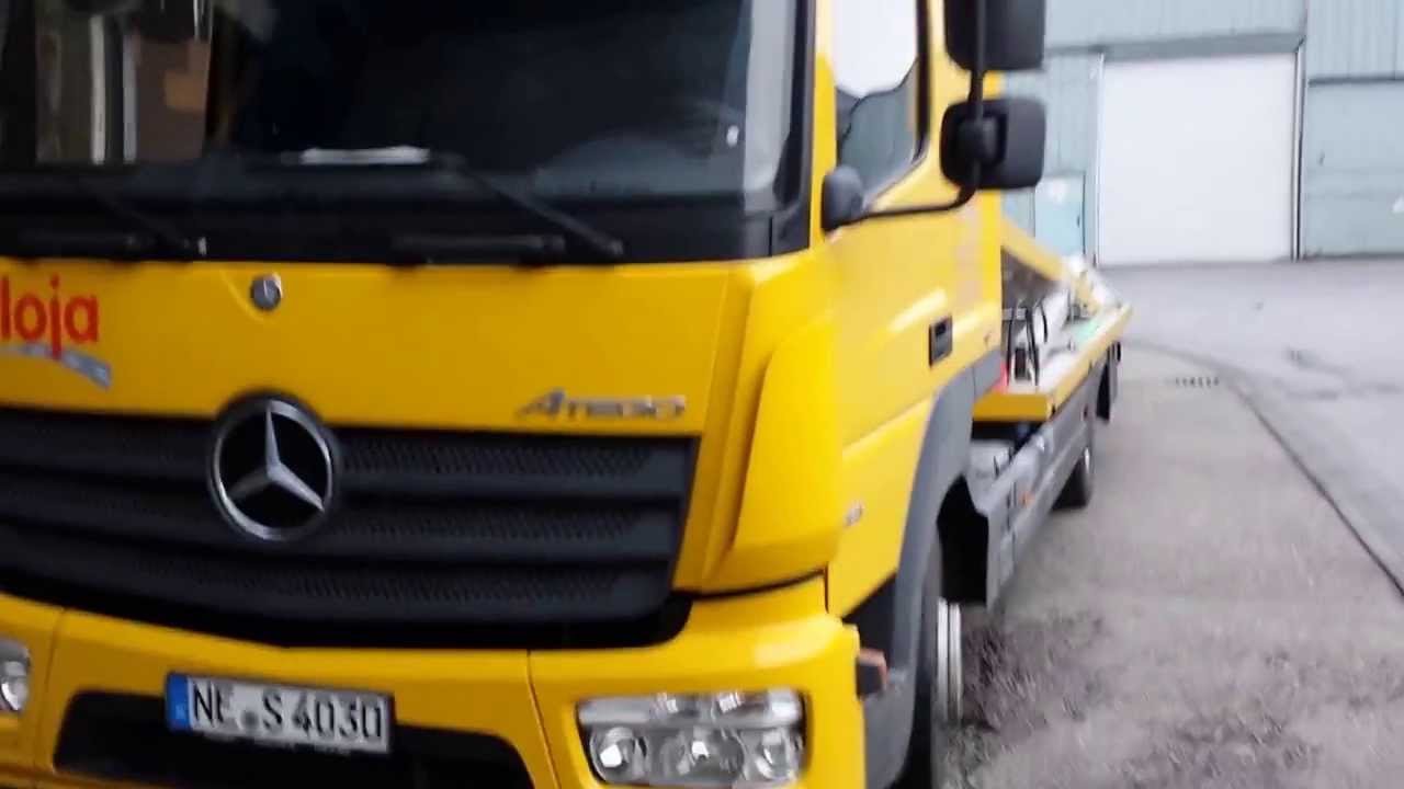 Nagel neues lkw Mercedes Transporter. Car carrier Truck.Neue ...