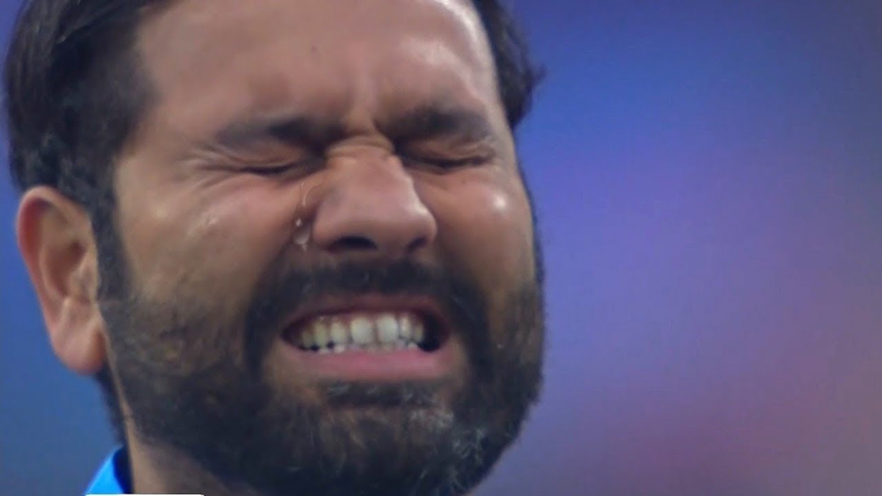 Rohit Sharma got Emotional During National Anthem | India vs Pakistan ...