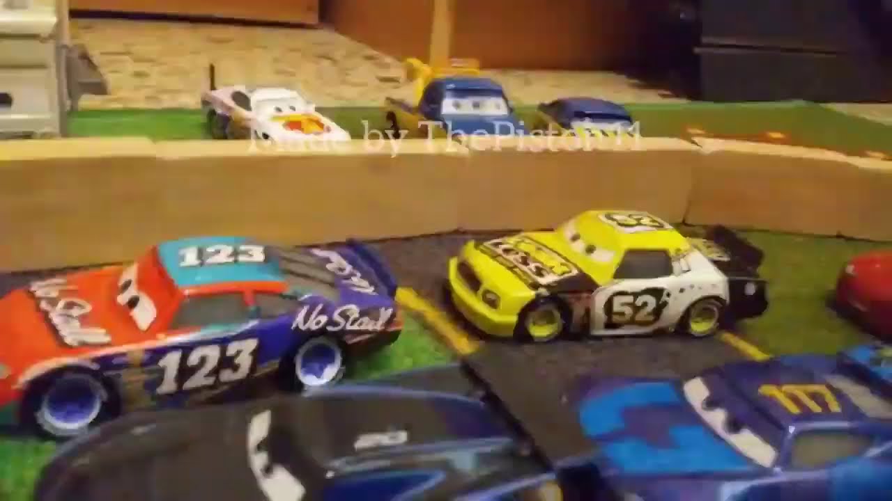 Disney cars stop motion race - YouTube
