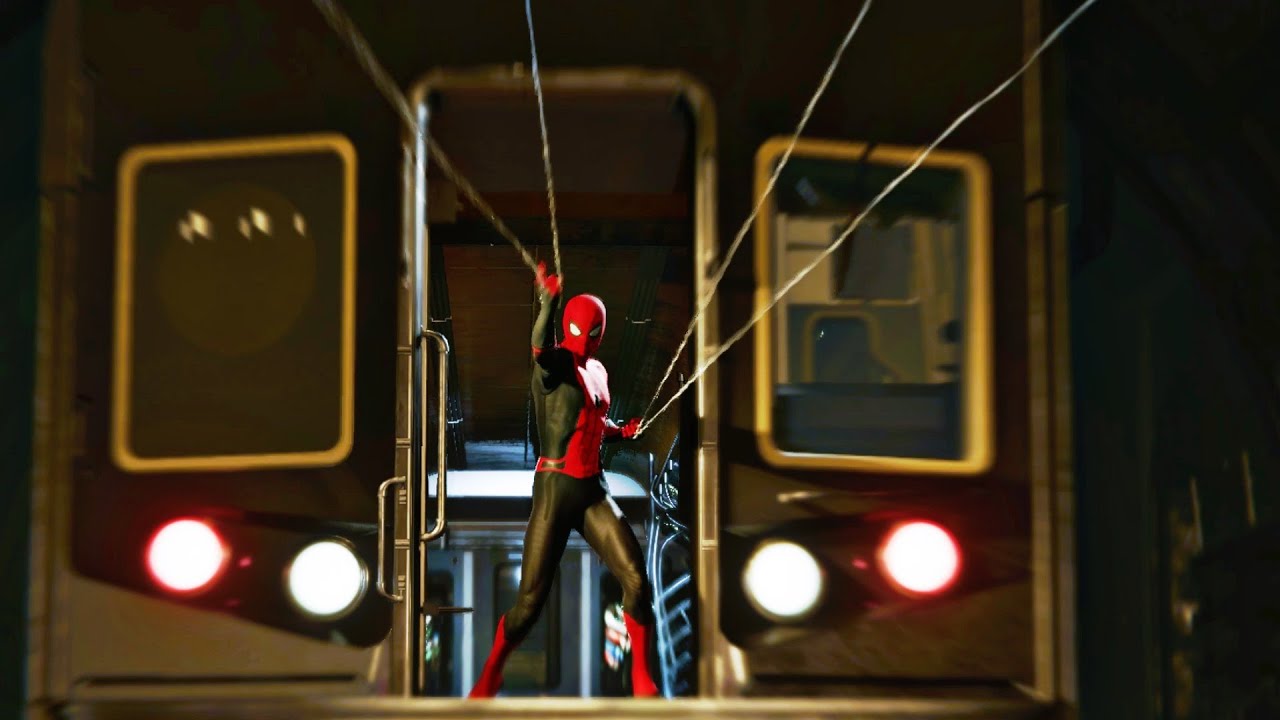 Marvel's Spider-Man Remastered Stopping Train Scene [ Tom Holland Suit ...