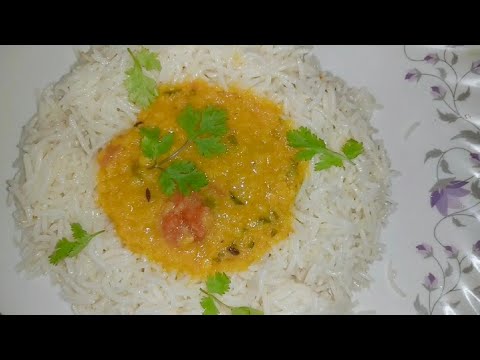 Dal Chawal Recipe !! Dhabe wali Lal Masoor dal fray ! masoor ki dal or ...