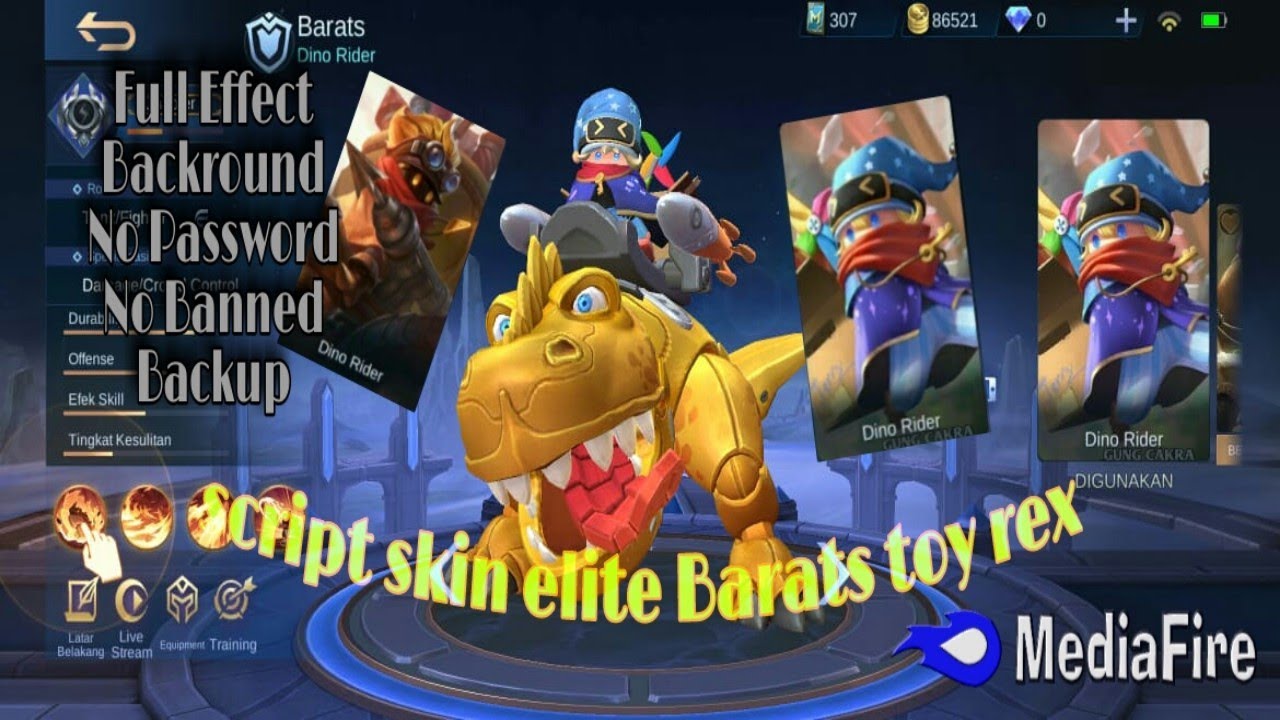 Script skin elite barats toy rex - YouTube