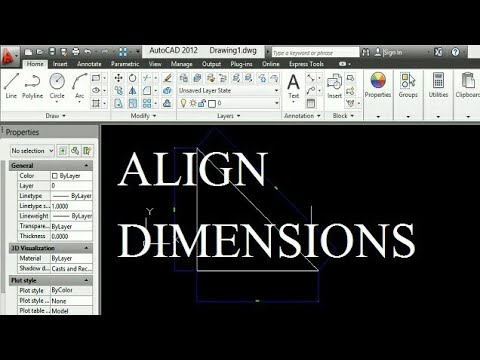 #Align Dimensions and use for best trick #Autocad #Align make incline # ...