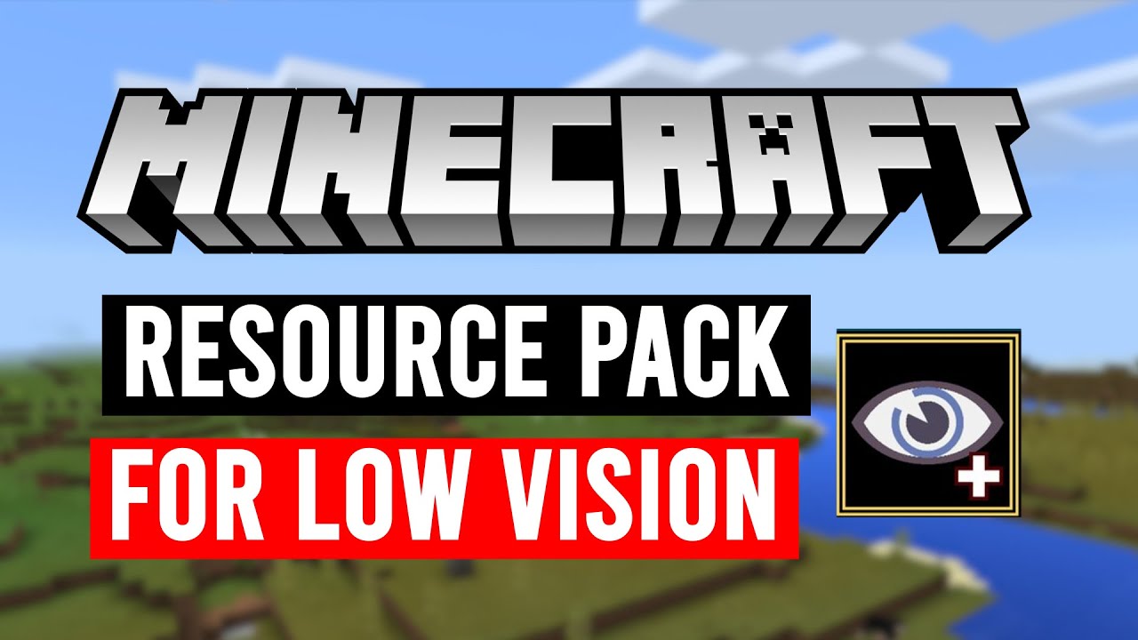 Blind Accessible Pack - Minecraft Resource Pack For Low Vision - YouTube