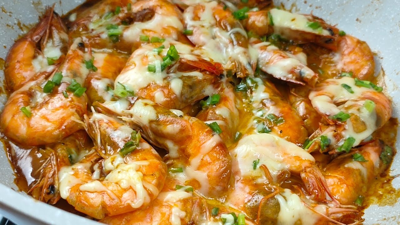 SOBRANG SARAP PALA NG GANITONG LUTO SA HIPON! SIMPLE AND EASY CHEESY ...