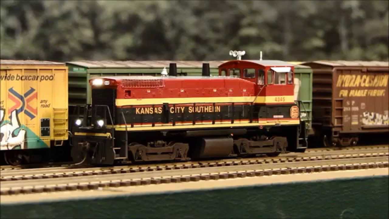 Custom Athearn KCS SW1500 #4345 Tsunami Sound - YouTube