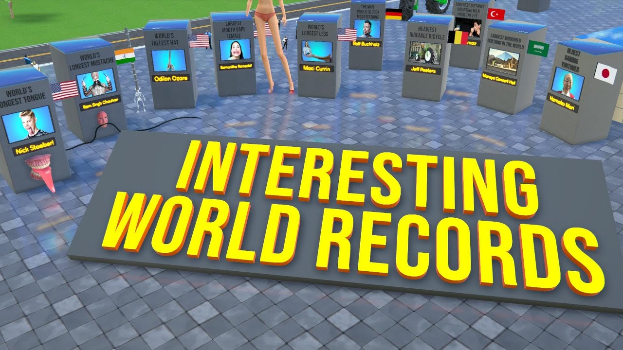 Interesting Guinness World Records 🌎 - 3D Visualized - YouTube